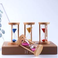 China Three Pillar Wooden Hourglass Customized Antique Sand Timer for Gift for sale