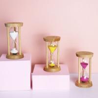 China Classical Wooden Hourglass Sand Clock For Desktop / Bedroom for sale