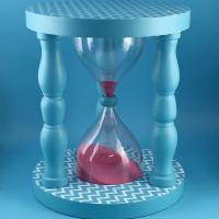 China Home Decor Time Out Sand Timer 60 Minutes Wooden Hourglass Stool for sale