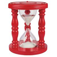 China Home Decor Time Out Sand Timer 60 Minutes Wooden Hourglass Stool for sale