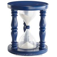 China Home Decor Time Out Sand Timer 60 Minutes Wooden Hourglass Stool for sale