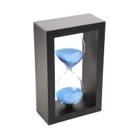 China Big Sand Timer Hourglass Wooden Stool Pine Material For Souvenir And Festival Gift for sale
