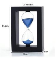 China Big Sand Timer Hourglass Wooden Stool Pine Material For Souvenir And Festival Gift for sale