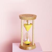 China Nordic Wooden Hourglass 1 Minutes - 5 Minute Sand Timer Logo Customized for sale