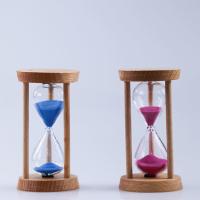 China Nordic Wooden Hourglass 1 Minutes - 5 Minute Sand Timer Logo Customized for sale