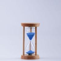 China Nordic Wooden Hourglass 1 Minutes - 5 Minute Sand Timer Logo Customized for sale