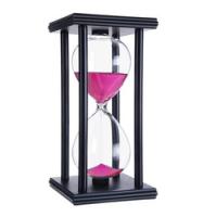 China Home / Office Decor Wooden Hourglass 60 Minutes Sand Timer for sale
