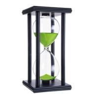 China Home / Office Decor Wooden Hourglass 60 Minutes Sand Timer for sale