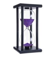 China Home / Office Decor Wooden Hourglass 60 Minutes Sand Timer for sale