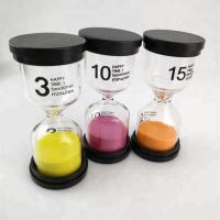 China 1 2 3 5 10 15 30 minutes Kids Sand Clock Shower Timer for sale