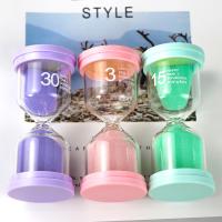 China Wholesale price 5 minute 10 minute hourglass colored sand glass decorative hourglass glass sandtimers hourglass for sale
