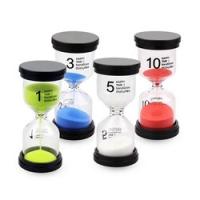 China Hot sell plastic sand timer hourglass 30 seconds, 1min, 5 min, 10min, 15min, 30 min for sale