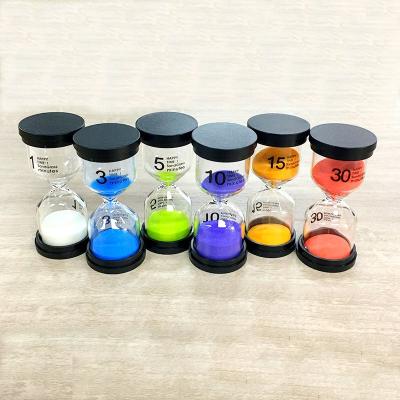 China Hourglass Sand Clock 1 Minute 3min 5 Min 10min 15min 30 Min Sand Timer for sale