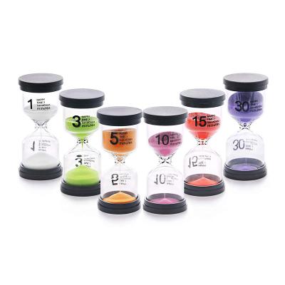 China Eco Friendly Small Hourglass  1-30 Minutes Board Game Timer For Kids for sale