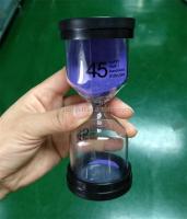 China Black Cover Hour Glass Egg Timer 1 Minute - 24 Hours Sand Clock Hourglass for sale