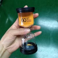 China Black Cover Hour Glass Egg Timer 1 Minute - 24 Hours Sand Clock Hourglass for sale