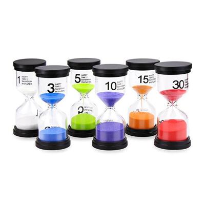 China Black Cap Small Hourglass Timer 30 Minutes Color Customized for Timing for sale