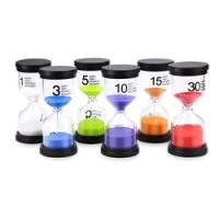 China Black Cap Small Hourglass Timer 30 Minutes Color Customized for Timing for sale