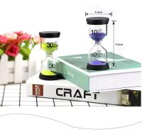China clear Small Hourglass Colorful Sand Hour Clock  For Kids Play for sale