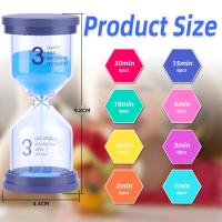 China Modern Small Sand Clock Hourglass 1 3 5 Minute Hourglass Timer Free Sample for sale