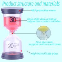 China Modern Small Sand Clock Hourglass 1 3 5 Minute Hourglass Timer Free Sample for sale