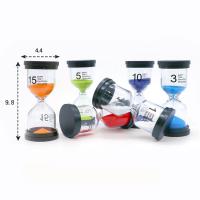 China Custom Hourglass Sand Timer 1 Minute - 30 Minutes 6 Pcs Sand Timer Hourglass Set for sale