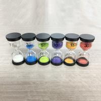 China Custom Hourglass Sand Timer 1 Minute - 30 Minutes 6 Pcs Sand Timer Hourglass Set for sale