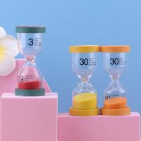 China Home Decor Resin Yoga Hourglass Shaped Fruit Mini Hourglass Timer for sale