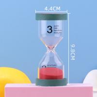 China Home Decor Resin Yoga Hourglass Shaped Fruit Mini Hourglass Timer for sale