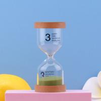 China Home Decor Resin Yoga Hourglass Shaped Fruit Mini Hourglass Timer for sale