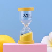 China Home Decor Resin Yoga Hourglass Shaped Fruit Mini Hourglass Timer for sale