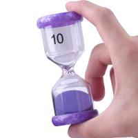 China Colorful Plastic Sand Timer Clock 2 3 5 10 15 30 Min Kids Game Hourglass for sale