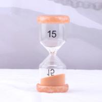 China Colorful Plastic Sand Timer Clock 2 3 5 10 15 30 Min Kids Game Hourglass for sale