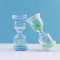 China Bathroom Ten Minute Hourglass Sand Timer Blue orange red White Sand Timer for sale