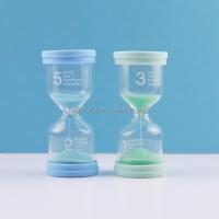 China Bathroom Ten Minute Hourglass Sand Timer Blue orange red White Sand Timer for sale