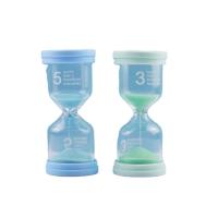 China Bathroom Ten Minute Hourglass Sand Timer Blue orange red White Sand Timer for sale