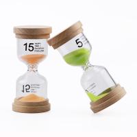 China SGS 1-30 Min Wood Hour Glass Timer , Personalized Sand Timer Hourglass for sale