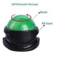 China Full Body Manual Massage Ball Roller  170g Customized Logo With Base for sale