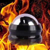 China Freezing Hot Cold Ice Massage Roller Ball With Black Red White Oragne Base for sale