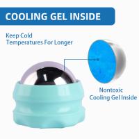 China Hand Heated Stainless Steel Massage Ball  Metal Massage Roller for sale