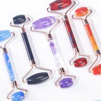 China Double Head Face Jade Roller 36g 18g Gua Sha Jade Roller Set Free Sample for sale