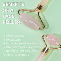 China Double Head Face Jade Roller 36g 18g Gua Sha Jade Roller Set Free Sample for sale
