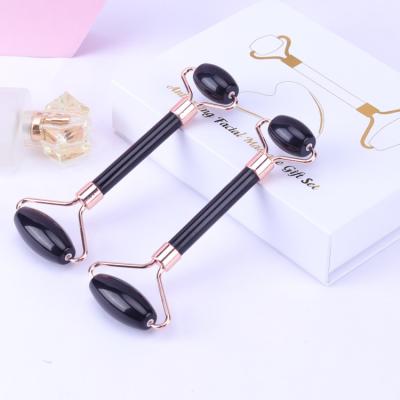 China Rose Quartz Crystal Face Jade Roller Anti Aging Logo Customized for sale