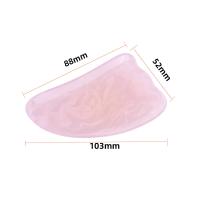China Rose Quartz Crystal Facial Roller Customized Face Eye Roller 10g for sale