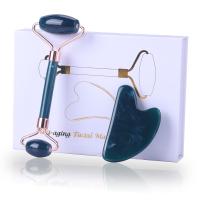 China Fashionable Skincare Face Jade Roller pink Quartz Stone Face Roller for sale