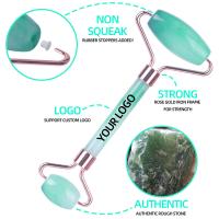 China White Jade Face Roller , Rose Quartz Stone Roller 56g Free Sample for sale