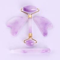 China Jade Face Massager Roller Green Gray Blue Pink Purpl White Color for sale