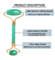 China Jade Face Massager Roller Green Gray Blue Pink Purpl White Color for sale