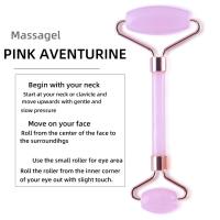 China Pink Face Massager Roller , Jade Massager Roller OEM ODM Service for sale