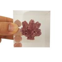 China custom cube brick resin paper weight with inclusion embeddings for sale
